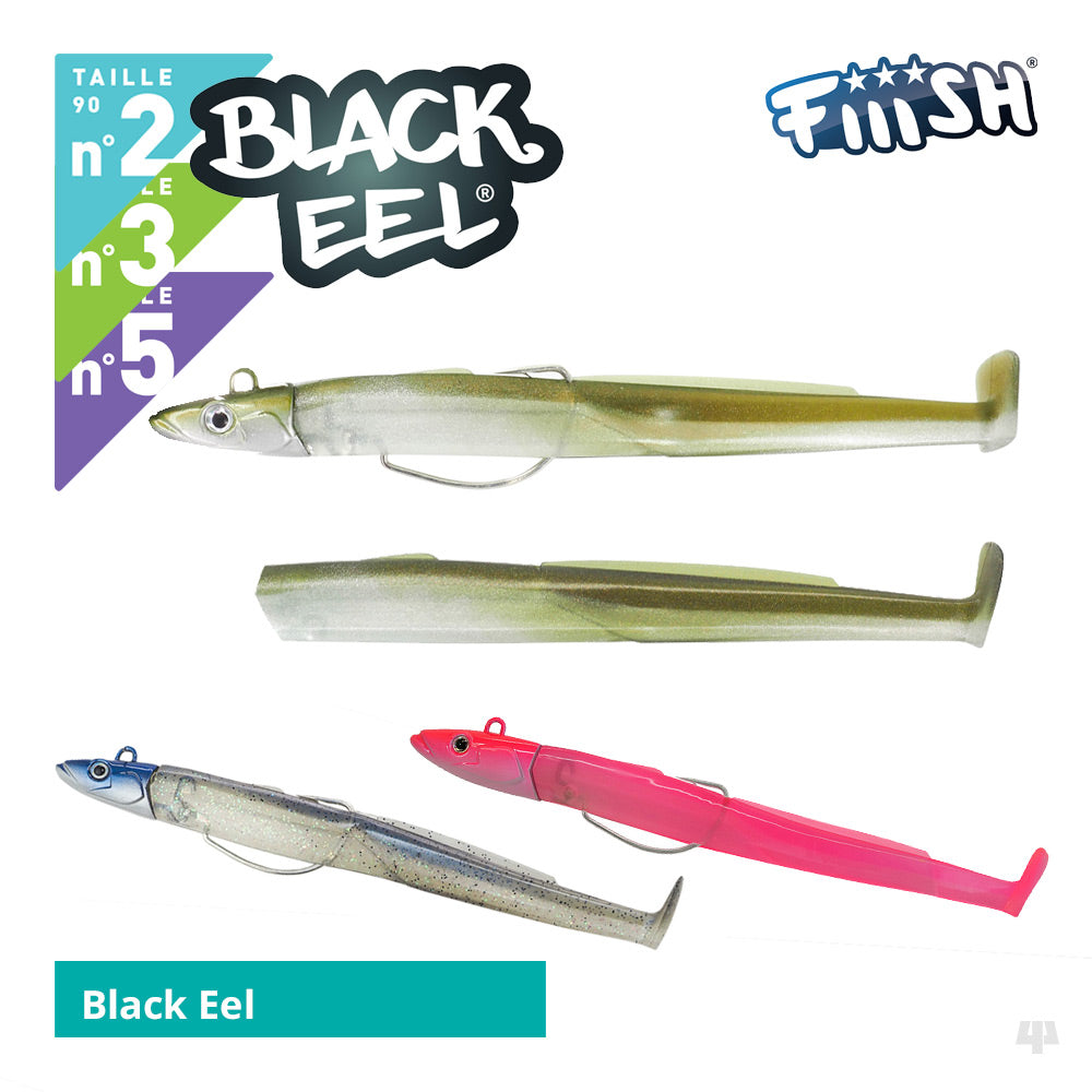 Fiiish Black Eel Lures Combo Pack — Lines & Lures