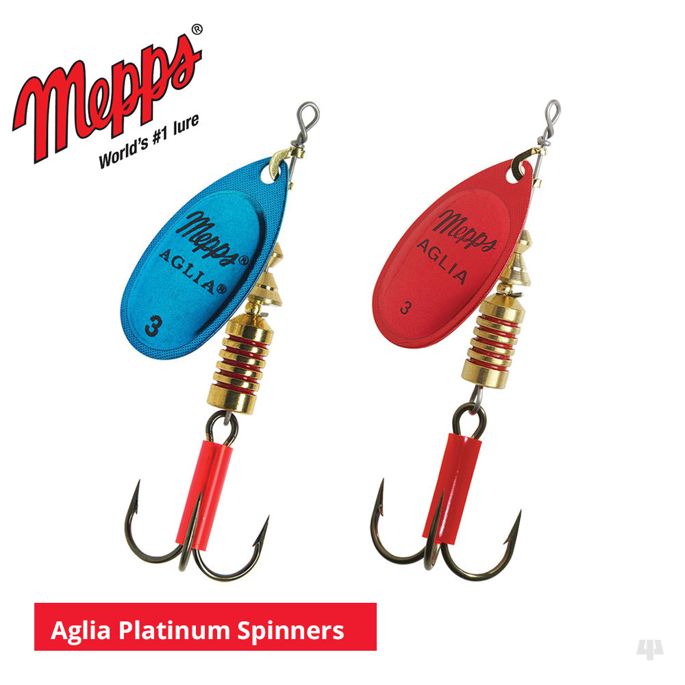 Mepps Aglia Platinum Spinners — Lines & Lures