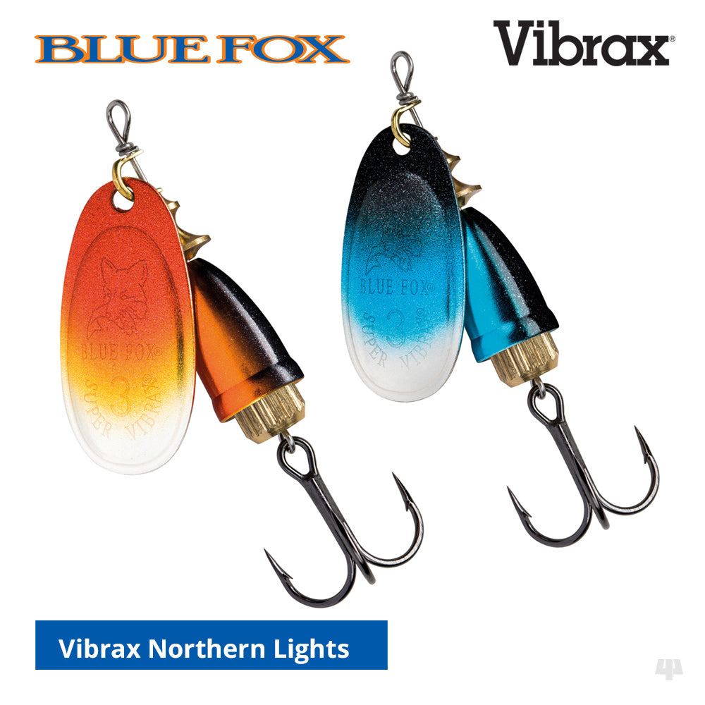 Blue Fox Vibrax Original Northern Lights Spinners — Lines & Lures