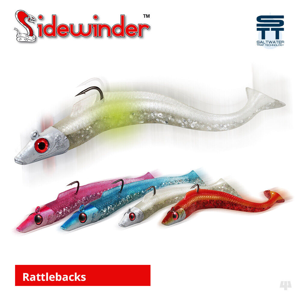 Sidewinder Rattlebacks Jig Head Sandeels — Lines & Lures